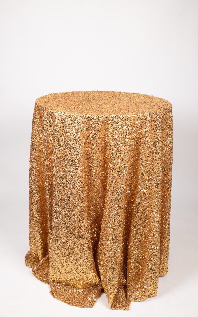 Table Cloth Gold Sequin - Mastermind Events