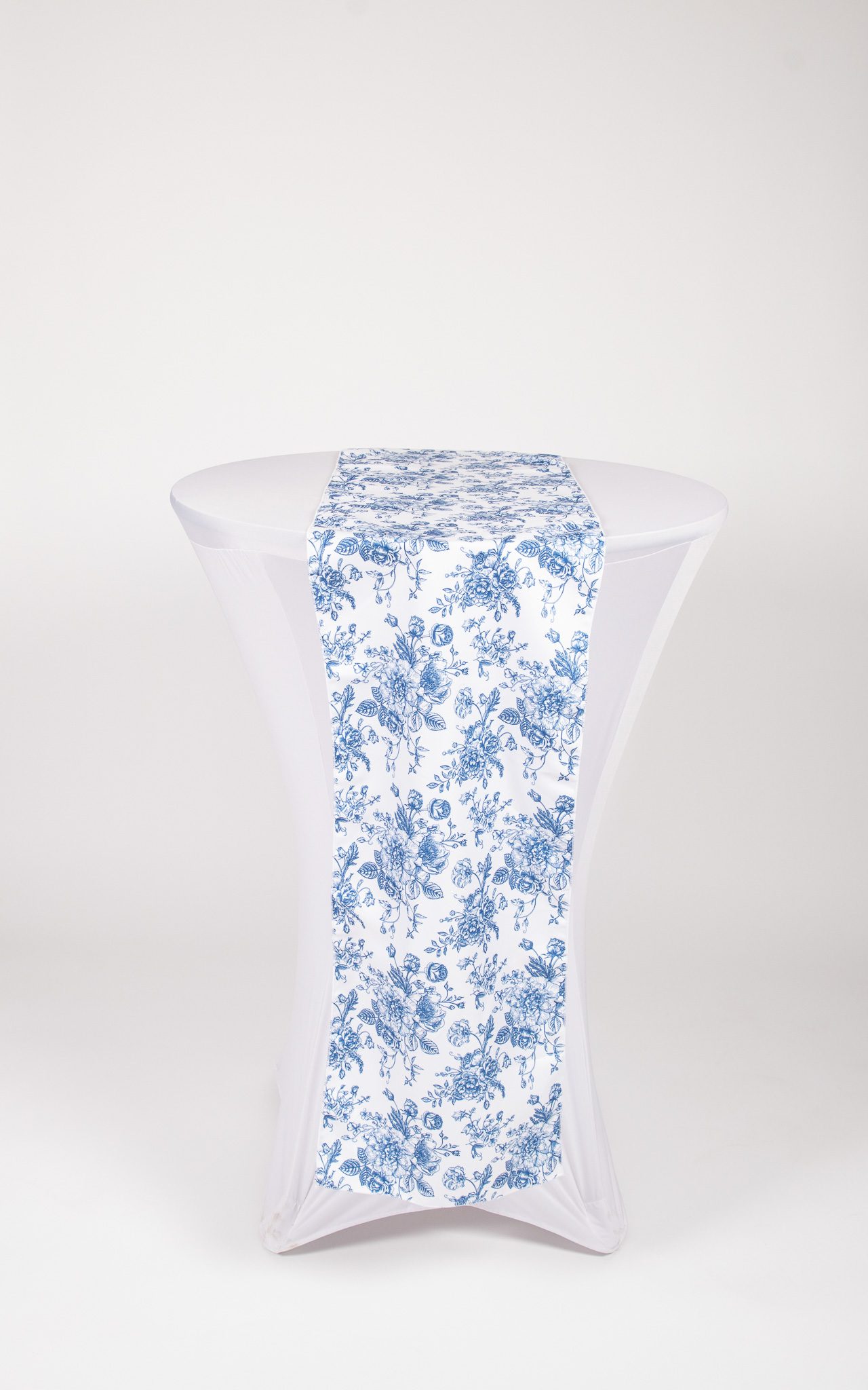 Blue and White French Toile Table Runner - Mastermind Events